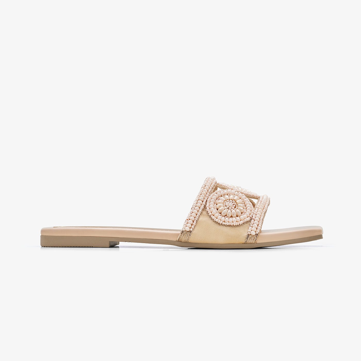 Buy Women's Slides - Women's Beaded Slides W-FL-VSQ-0139 – Ndure.com